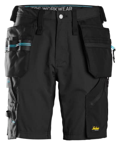 Snickers Workwear LiteWork Lightweight Work Shorts with Holster Pockets 6110 Black