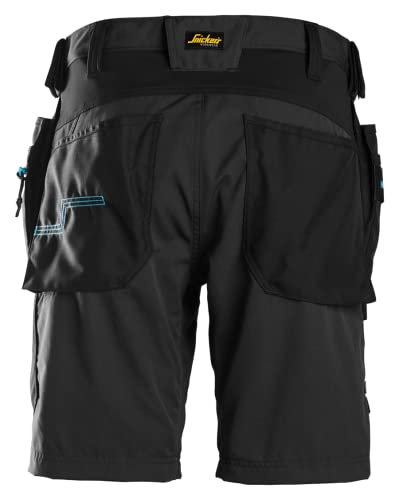 Snickers Workwear LiteWork Lightweight Work Shorts with Holster Pockets 6110 Black