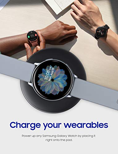 Samsung Qi Certified Fast Charge Wireless Charger Pad (2019 Edition) with Cooling Fan for Galaxy Phones, Watches and Apple Iphone Devices - US Version , Black
