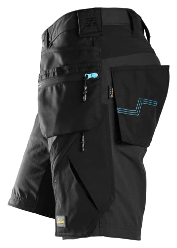 Snickers Workwear LiteWork Lightweight Work Shorts with Holster Pockets 6110 Black