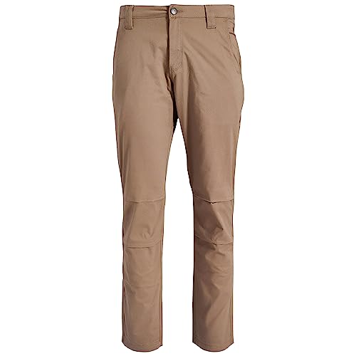 Vertx Delta 2.1 Mens Stretch Pants Straight Leg with Pockets Lightweight Cotton Casual Workwear Pants for Men, Desert Tan, 36W x 34L