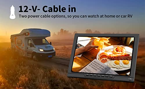 OAKCHA 13.3 Inch Small TV,Portable TV with Antenna ATSC Tuner,HDMI/AV Input,USB Port,Rechargeable Battery Operated,Suitable for Kitchen RV Car Camping