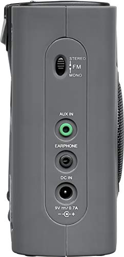 Sangean PR-D15 Digital Portable Stereo RDS Receiver Gray