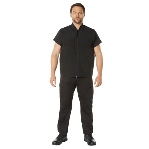 Rothco Men's Professional CCW Concealed Carry Soft Shell Vest, Black - 2XL