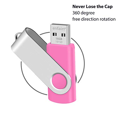Stylish 10-Pack of Enfain 8GB USB Memory Sticks in Pink - Convenient and Durable for Everyday Use