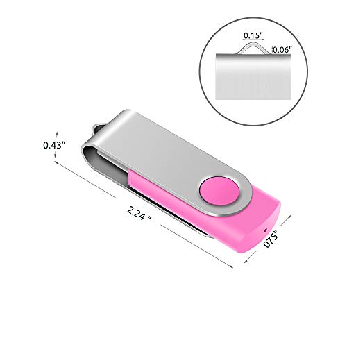 Stylish 10-Pack of Enfain 8GB USB Memory Sticks in Pink - Convenient and Durable for Everyday Use