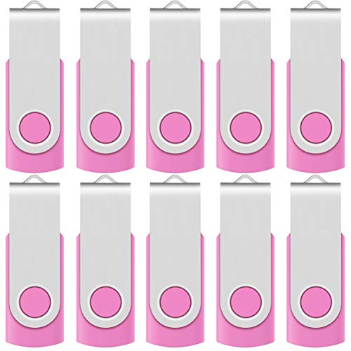 Stylish 10-Pack of Enfain 8GB USB Memory Sticks in Pink - Convenient and Durable for Everyday Use