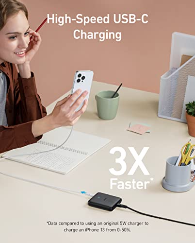 Anker 63W 4 Port PIQ 3.0 & GaN Fast Charger Adapter, PowerPort Atom III Slim Wall Charger with Dual USB C Ports (45W Max), for MacBook, Laptops, iPad Pro, iPhone, and More