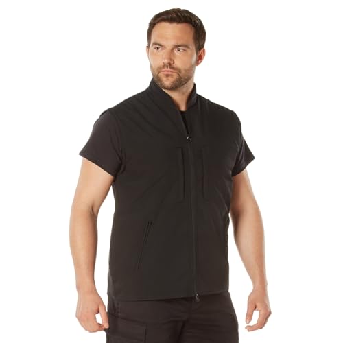 Rothco Men's Professional CCW Concealed Carry Soft Shell Vest, Black - 2XL