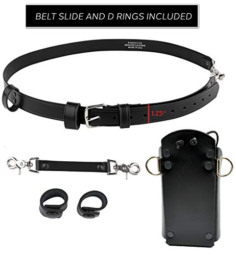 Firefighter Bundle- Anti-Sway Strap for Radio Strap, Radio Strap/Belt, Firefighter's Radio Holder, Black