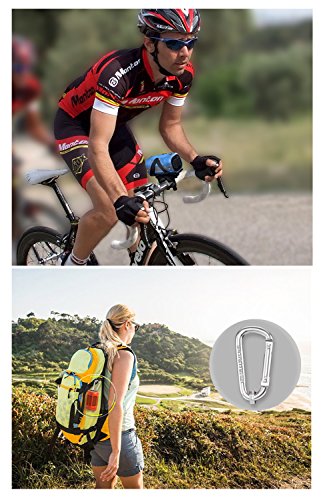 Clearon Portable Bluetooth 5.0 Speaker Wireless Waterproof Speaker with Bike Mount & Remote – Premium Sound Quality & Loud 8W Mini Speaker – 15 Hours of Playtime & 100 ft Range (Black)