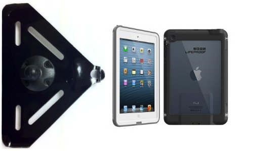 SlipGrip RAM 1" Ball Mount for Apple iPad Mini Tablet Using Lifeproof Cases Using Lifeproof Case