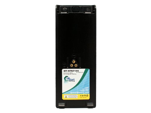 Two-Way Radio Battery Replacement for Motorola NTN7144 (1800mAh, 7.5V, NIMH) - Compatible w/ MTX8000,NTN7143,WPNN4013,GP2010, GP2013, GP900, HT1000,HT4500,JT1000, MT2000,MTX-LS, MTX838,MTZ2000,PTX1200