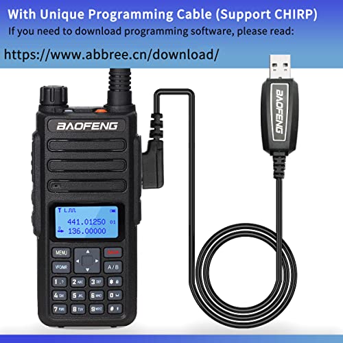 Ham Radio Baofeng BF-H6 10W High Power Two Way Radio Dual Band Handheld Walkie Talkie(UV-5R Upgraded Version) with PL2303 USB Programming Cable etc Extended Kit