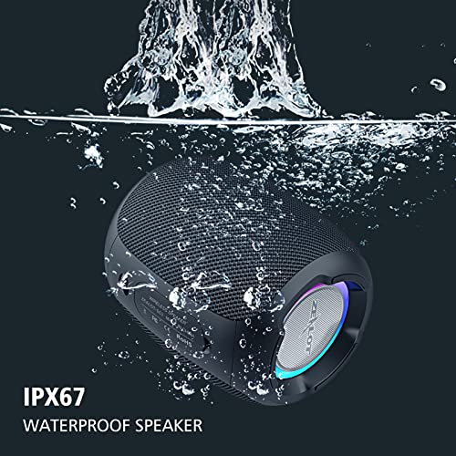 ZEALOT Bluetooth Speaker, Portable Speaker Bluetooth Wireless, 20W Stereo Bass Wireless Speaker, IPX6 Waterproof Speaker, 24H Playtime,Dual Pairing,TF Card/USB/AUX for Home,Travel, Hiking