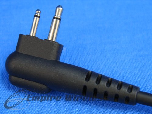Two-Wire Surveillance Mic for Motorola CP200 CP200D XLS PR400 EP450 GTX GP300 P1225 CP185 P110 SP50 Radio Lapel Shoulder Mic.