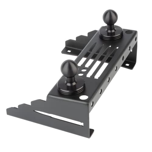 Bulletpoint Metal Dash Mount with 2 Phone Holders Bundle Compatible with 2015-2020 Ford F150 & 2017+ F250/F350 Super Duty - Dual 20mm Ball Dash F150 Phone Mount (13th Generation)