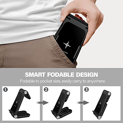 Kertxin Wireless Charger Stand,Foldable 3 in 1 Wireless Charging Station for Apple Watch Ultra 8 7 6 SE 5 4 3 2,iPhone 14/14 Pro/14 Pro Max/13/13 Pro Max/13 Pro/Mini/12/12 Pro/11,Wireless Phones
