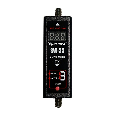 Gam3Gear SURECOM SW-33 Mark II 100 W 125-525 Mhz Mini Digital VHF UHF Two-Way Radio Handheld Power & SWR Meter