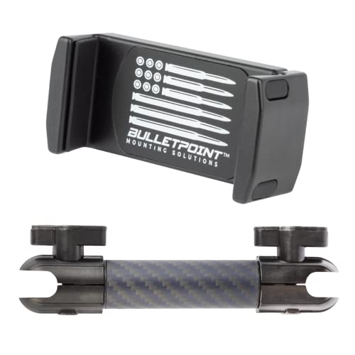 Bulletpoint Metal Dash Mount with 2 Phone Holders Bundle Compatible with 2015-2020 Ford F150 & 2017+ F250/F350 Super Duty - Dual 20mm Ball Dash F150 Phone Mount (13th Generation)