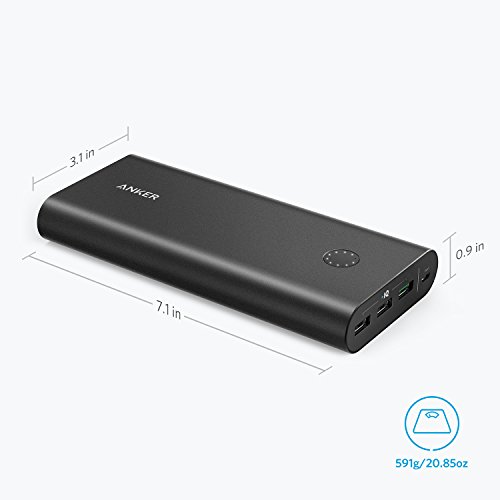 Anker PowerCore+ 26800, Premium Portable Charger, High Capacity 26800mAh External Battery with Qualcomm Quick Charge 3.0 (in- and Output), Includes PowerPort+ 1 Wall Charger