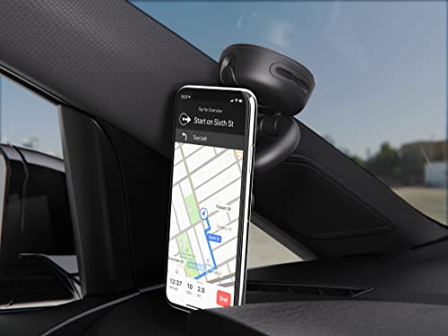PopSockets Multi-Use Phone Mount: Dash Mount, Windshield Phone Mount, and Phone Mount for Desk - White