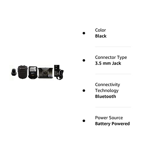 Motorola Original OEM RLN6554A RLN6554 Wireless Remote Speaker Microphone Mic for APX 1000 APX 3000 APX 4000 APX 4000 Li APX 6000 APX 6000 Li APX 6000 XE APX 7000 APX 7000 XE