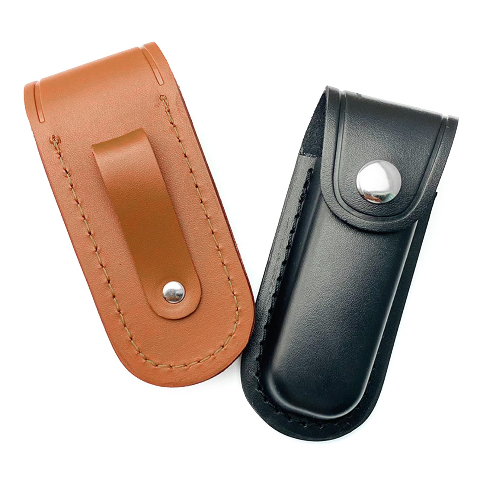 Portable Folding Knife Storage Sheath Pouches With Belt Leathers Holsters Belt Pocket Knife Holder Durable Knife Pouches Holsters