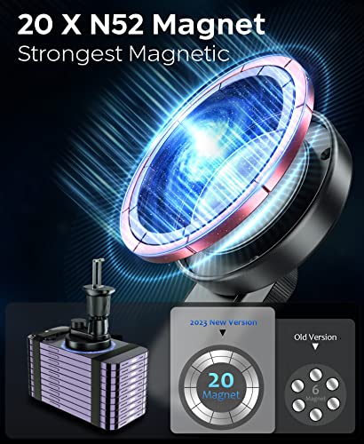 Car Magnetic Phone Mount for Magsafe: Holdersafe Magnetic Car Phone Holder [Easily Install] with 20 Powerful Magnet for Car Air Vent Compatible iPhone 14 13 12 Pro Plus Max Mini MagSafe Case