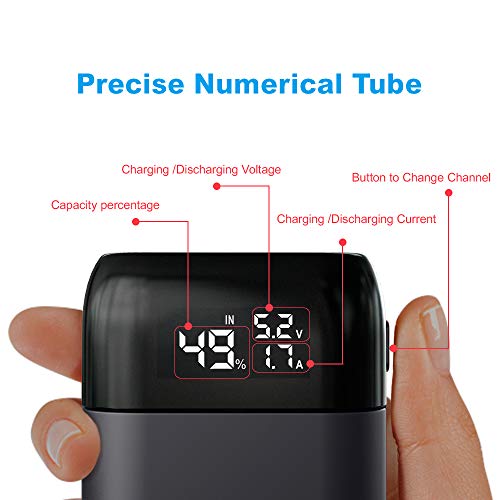 USB C 18650 Battery Charger ALLMAYBE XTAR PB2S Type C Dual-Role 18650 18700 20700 21700 Portable Charger with USB Output Function(Not Included Battery