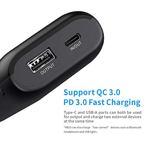 USB C 18650 Battery Charger ALLMAYBE XTAR PB2S Type C Dual-Role 18650 18700 20700 21700 Portable Charger with USB Output Function(Not Included Battery
