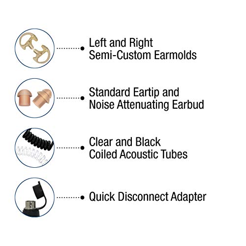 Sheepdog Quick Disconnect Police Lapel Mic, Compatible with Motorola APX 6000 APX 7000 APX 8000 and APX 4000 Radios, Law Enforcement Earpiece Headset