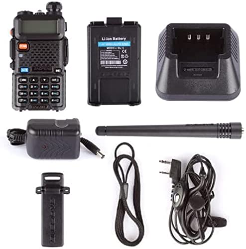 Baofeng UV-5R Dual Band Two Way Radio Pack of 6 (Black)