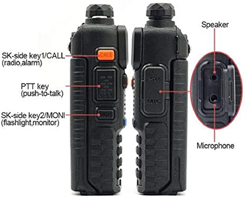 Baofeng UV-5R Dual Band Two Way Radio Pack of 6 (Black)