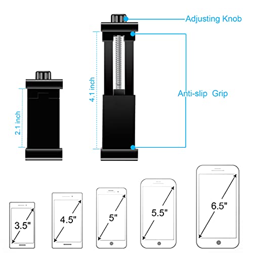 UYODM Phone Wall Mount Holder Bracket Magic Arm and Clamp, Compatible with iPhone/Samsung Galaxy/Nexus/HTC/LG Most Smart Phones and GPS up to 4" Wide(Upgraded Version)