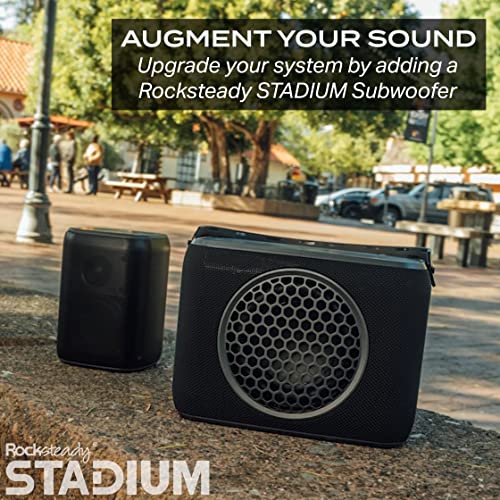 Rocksteady Stadium Portable Bluetooth Speakers - Wirelessly Connectible (4 Speakers) - Works Indoors and Outdoors - Up to 100 Foot Connection Range - Up to 16 Hour Battery Life