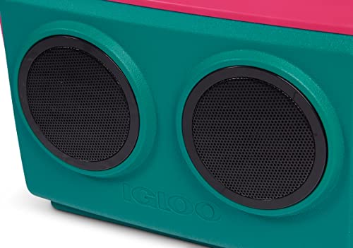 Igloo KoolTunes Boombox Cooler, 14 Qt Jade