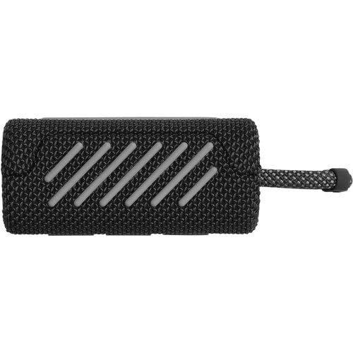JBL GO 3 Waterproof Ultra Portable Bluetooth Speaker Bundle with Megen Hardshell Case (Black)