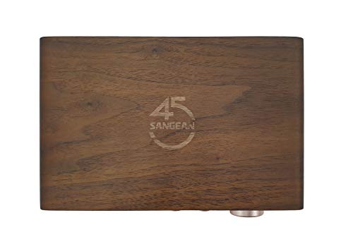 Sangean WR-16SE AM/FM/Bluetooth/Aux-in/USB Phone Charging 45th Anniversary Special Edition Wooden Cabinet Radio (Dark Walnut with Rose Gold)
