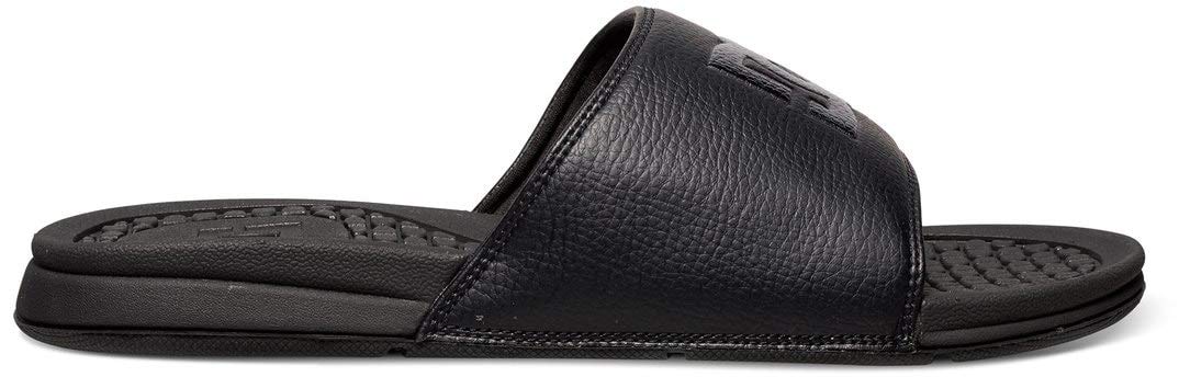 DC Men's Bolsa Slide Sandal, Black/Black/Black, 11 D US