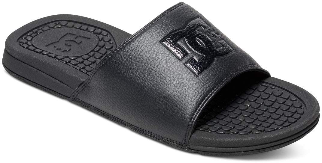 DC Men's Bolsa Slide Sandal, Black/Black/Black, 11 D US