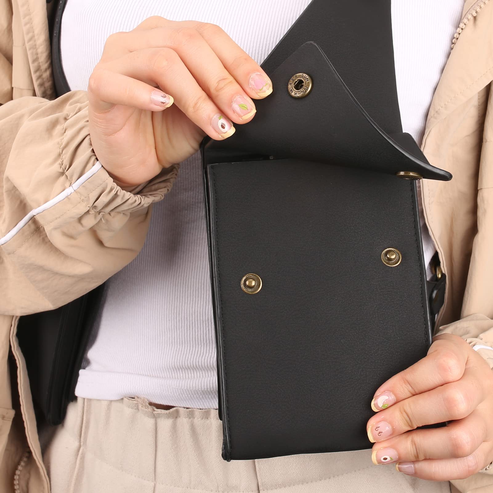 Neween Upgraded Anti-Theft Hidden Underarm Strap Wallet Pocket Holster Phone Shoulder Holster Bag Leisure Double Shoulder Pouch