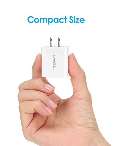 USB C Wall Charger Block, 20W 2Pack Dual Port USB-A USB-C Power Adapter Plug PD Fast Charging Block Cube Brick for iPhone 14/Pro Max/Plus/13/12/11/Mini, XS/XR/X/8/7/6, iPad Pro/Air, Google Pixel 7/6/5
