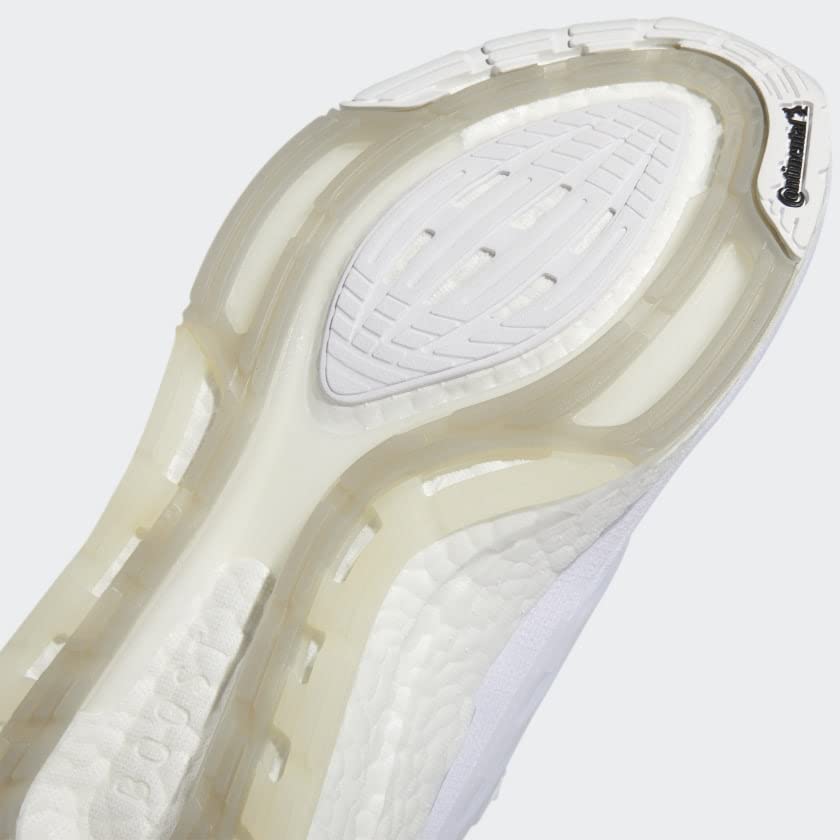 adidas Men's Ultraboost-21 Running Shoes, White/White/Grey, 10.5
