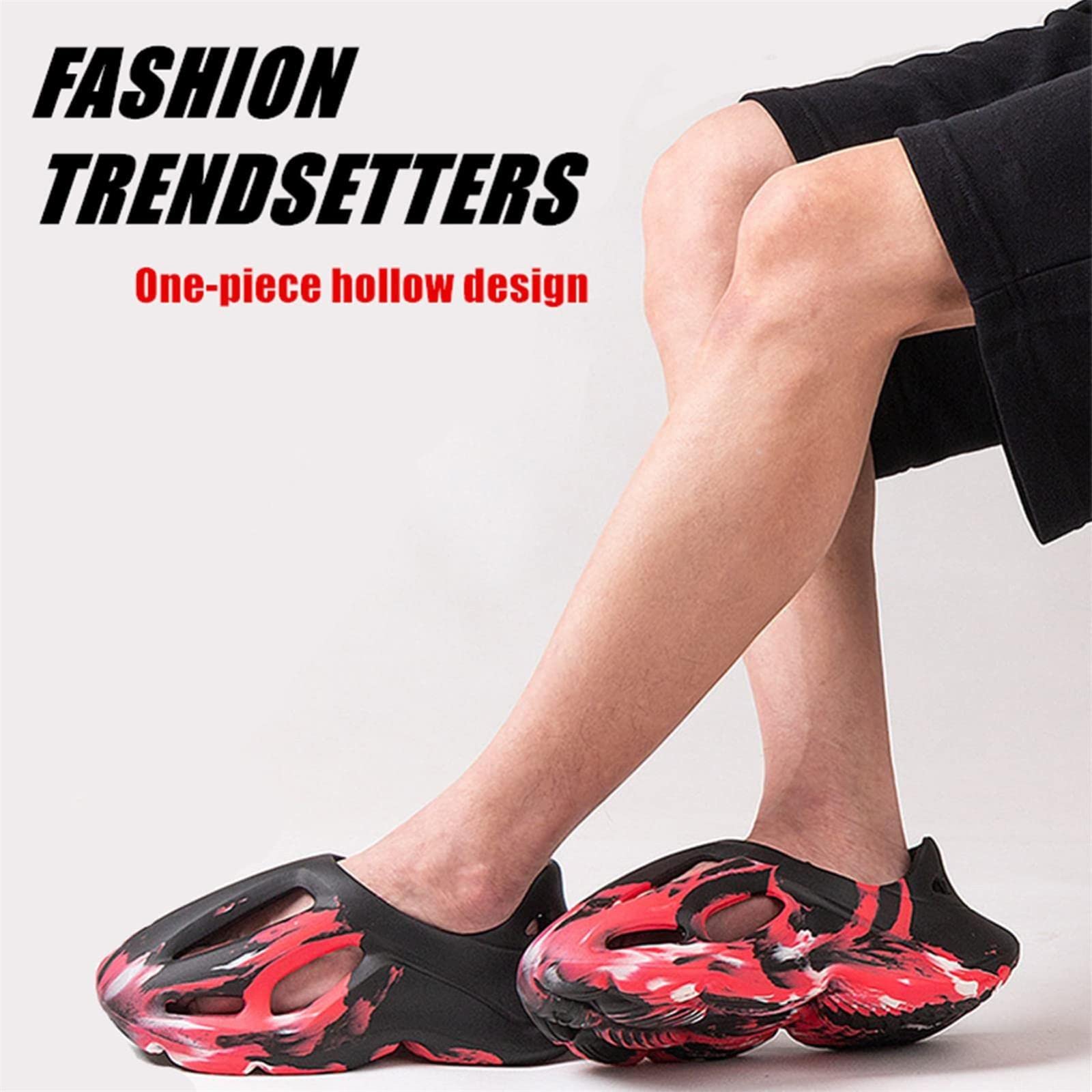 Foam Runner Shoes, Unisex Foam Runner Sneakers Pillow Cloud Shoes Non-Slip Lightweight Breathable Soft Fashion Sandals,Camouflage D,11.5/10.5