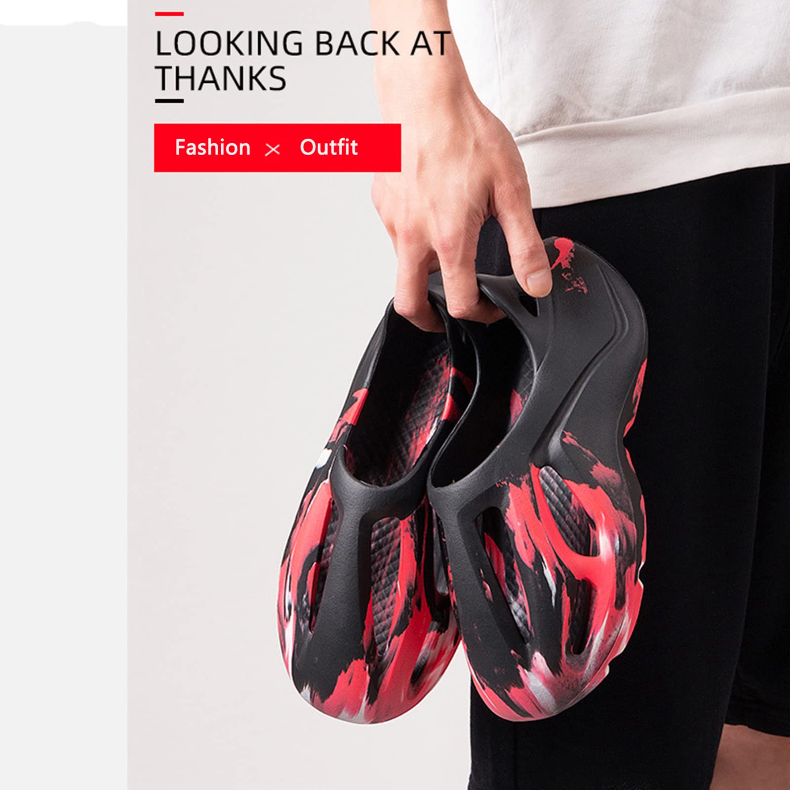 Foam Runner Shoes, Unisex Foam Runner Sneakers Pillow Cloud Shoes Non-Slip Lightweight Breathable Soft Fashion Sandals,Camouflage D,11.5/10.5