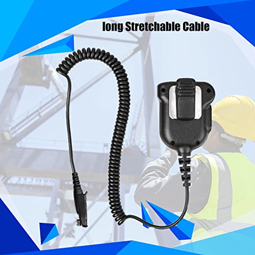 Ailunce HD1 Shoulder Speaker Microphone IP55 Anti-Splash 3.5mm Audio Jack Compatible with HD1 Retevis RT29 RT48 RB23 RT47 RB46 RT47V RT87 RT83 RT82 Walkie Talkie (1 Pack)