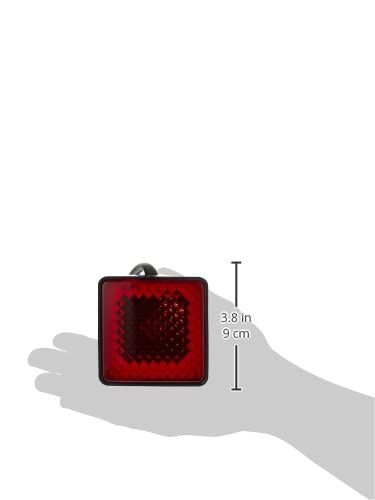 Bully CR-007 Black Finish ABS Plastic Universal Fit Truck LED Brake Light Hitch Cover Fits 2" Hitch Receivers for Trucks from Chevy (Chevrolet), Ford, Toyota, GMC, Dodge RAM, Jeep