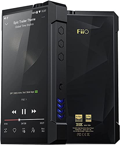 FiiO M17 MP3/MP4 Player Music Player High Resolution Bluetooth Portable Desktop Audio Player 6.3mm/4.4mm Android 10 Lossless Apple Music for Home/Car Audio/Speaker/Preamplifier 9200mAh Battery