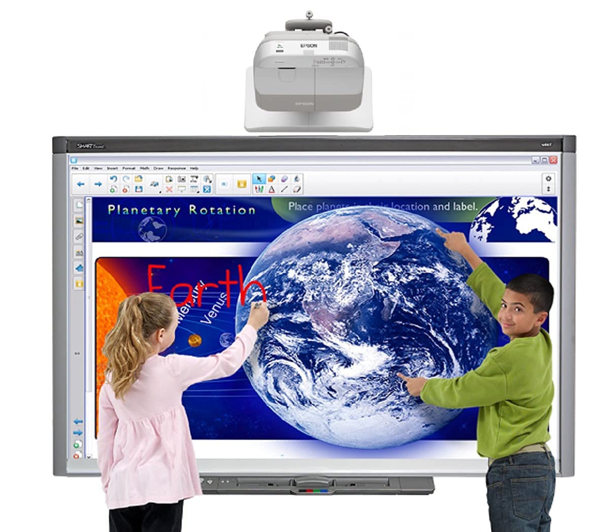 SMART Board SB660 Interactive Whiteboard With short throw projector bundle (90 days warranty!!))